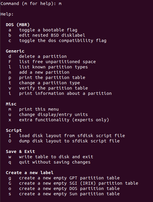 How to create a new partition and parted it in linux based system ...