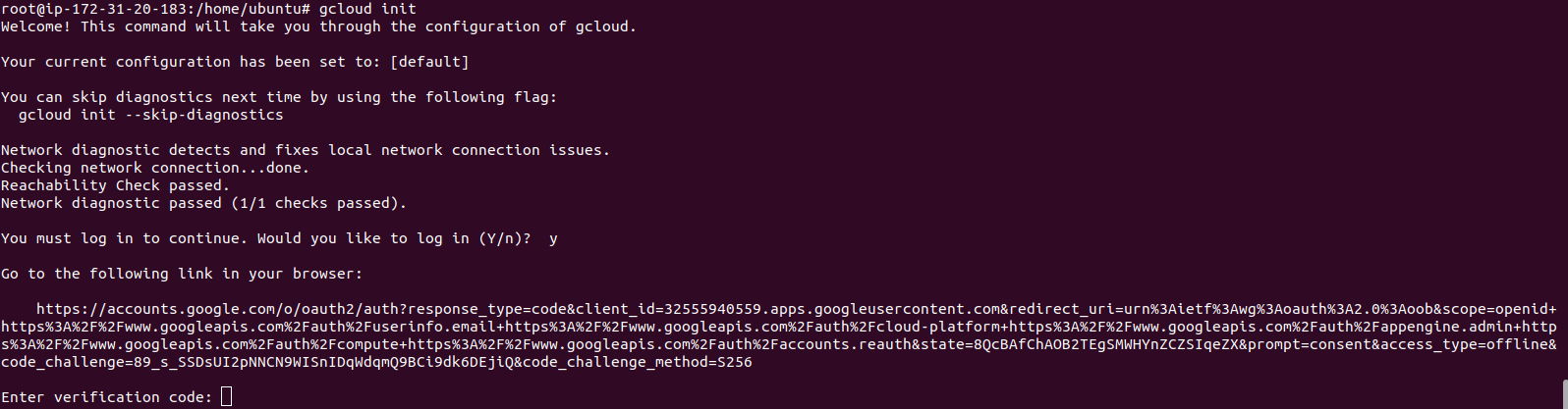 How to Setup Google Cloud CLI (gcloud cli) on Ubuntu