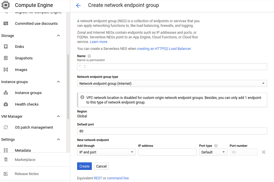 How to Create Network Endpoint Groups in Google Cloud Platform - HackerXone