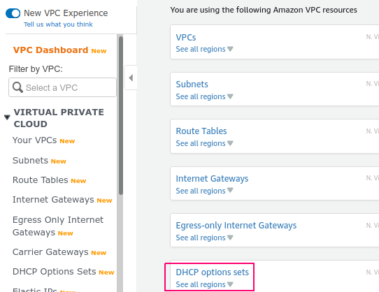 How to Create Egress-only internet gateway & DHCP option set on Amazon ...