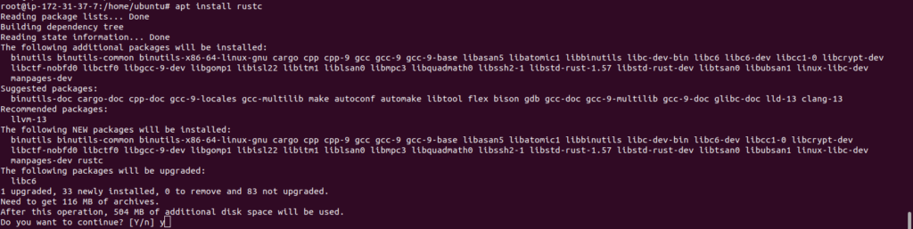 Step To Install Rust Programming Language On Ubuntu 2004 Lts